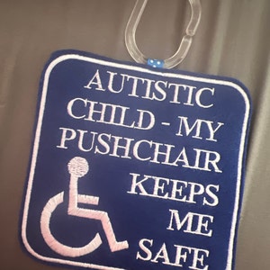 Treat as Wheelchair Sign, Disabled Buggy Tag, Wheelchair Pram Clip ...