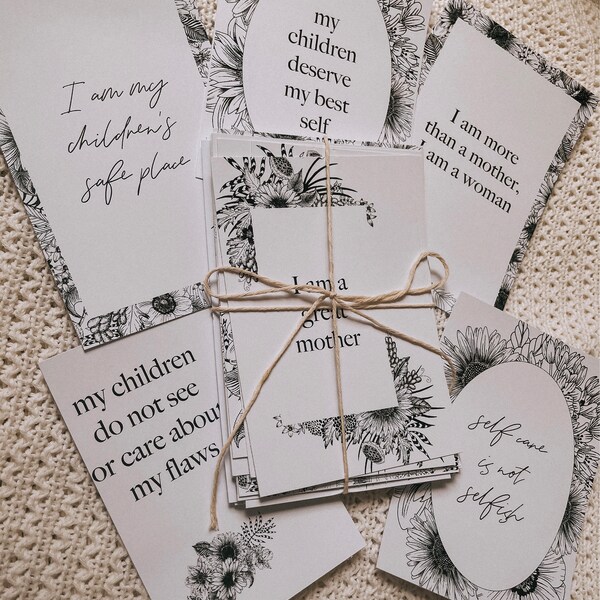 Birth Affirmation Cards, Affirmations for Labour, Baby Shower Gift ...