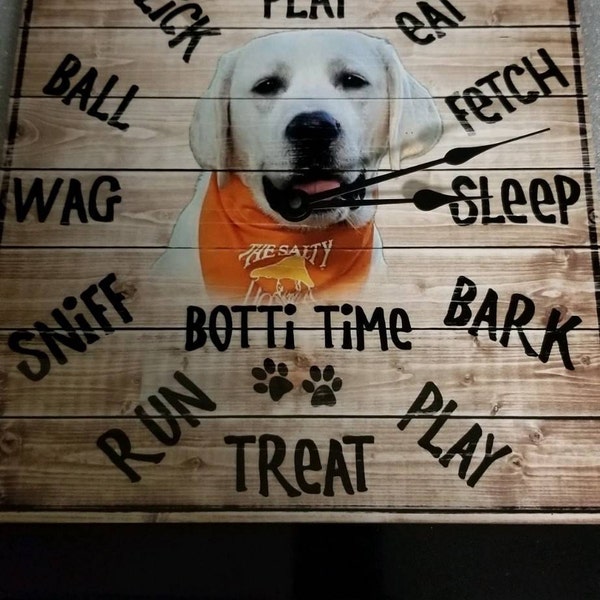 Dog Themed Signs, Dog Clocks, Custom Pet Décor, Custom Pet Signs, Dog ...