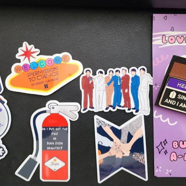 BTS Jhope Jack in the Box Arson Fire Extinguisher Laminated Glossy ...