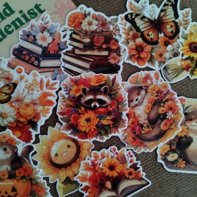 Pink Lady Slipper Sticker Flower Sicker Stickers for - Etsy