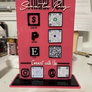 Scan to Pay Display SVG Digital File Scan Me Socials Display-ready to ...