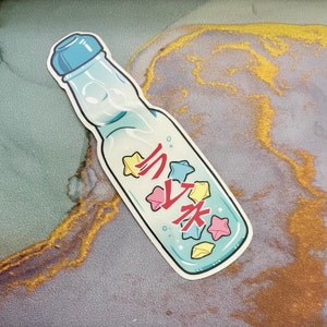 Ramune Clear Vinyl Sticker - Etsy