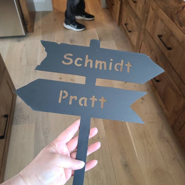Custom Metal Destination Arrow Signs,personalized Directional Sign ...
