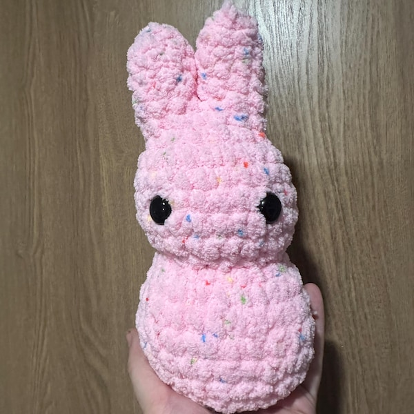 No Sew Easter Peep Bunny Crochet Pattern - Free Keychain Peep Pattern ...