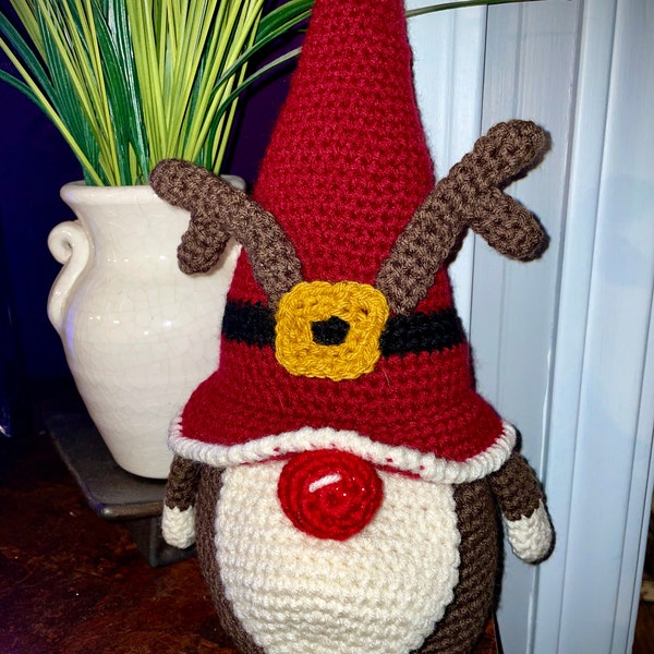 Christmas Crochet Patterns Reindeer Gnomes, Christmas Gnomes Reindeer ...