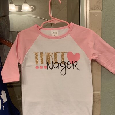 Threenager Third Birthday Svg Png Eps Files for Cutting Machines Cameo Cricut, 3rd Birthday ...