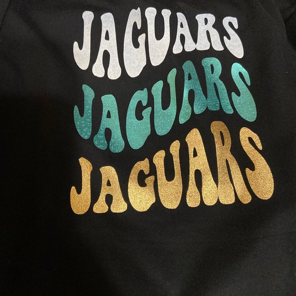 Jaguars Wavy Stacked Svg, Go Jaguars Svg, Jaguars Team Svg, Retro ...