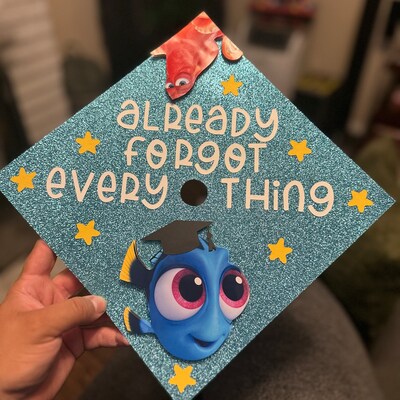 Exit Buddies, Graduation Cap Topper, Dory, 3D Photos, Graduation Topper ...