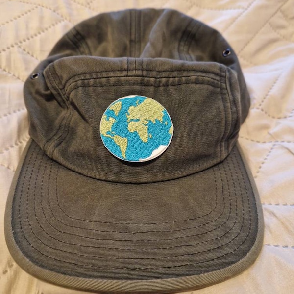 Stick-on Large Earth Embroidered Patch/diy Appliqué Badge/space Lover ...