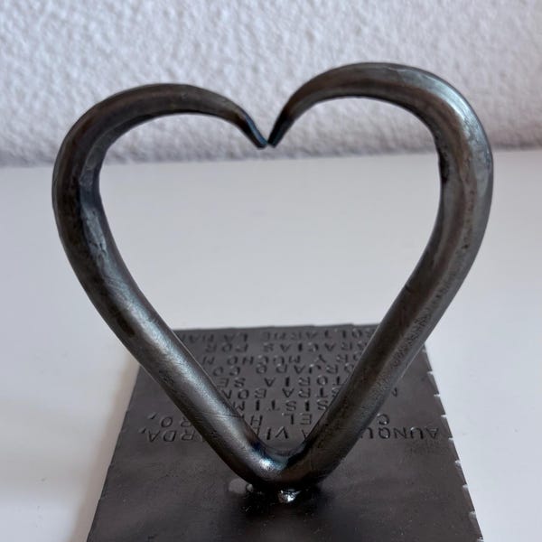 Iron Sharpens Iron - Blacksmith Made - 6th Wedding Anniversary - Iron ...