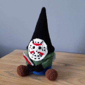 Creepy Gnome With Machete Crochet Pattern Horror Tutorial Gonk Pattern ...