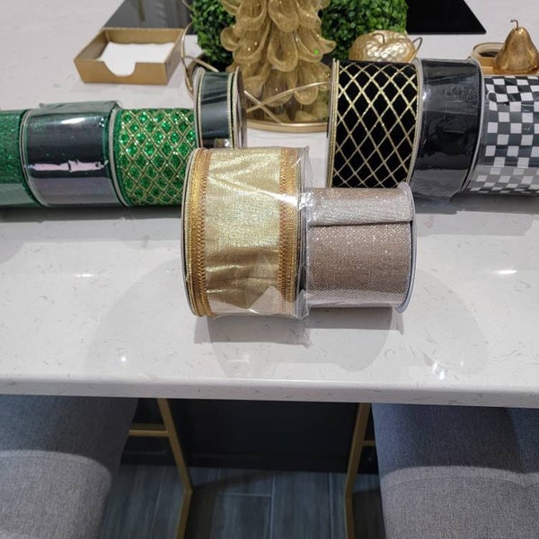 Ribbon, Ribbon for Wreaths, Narrow Ribbon, 1 Ribbon, Christmas Ribbon ...