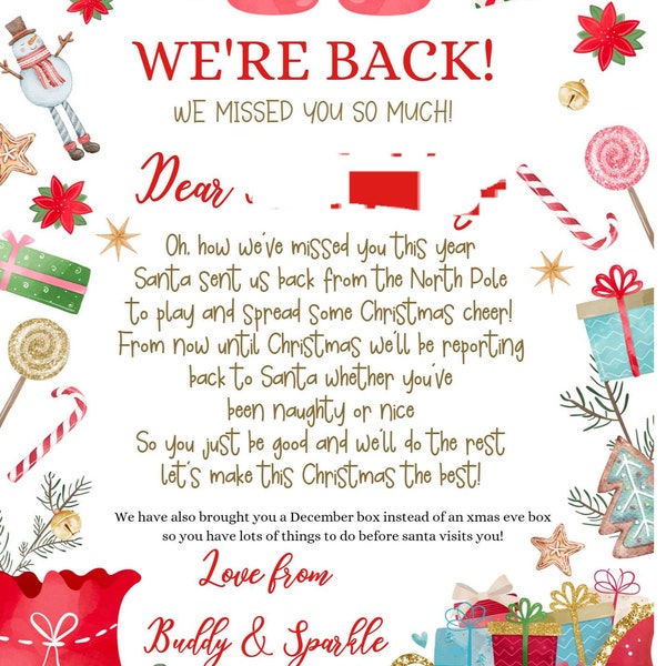 Editable Elf Arrival and Goodbye Letter Set, Christmas Elf Letter Combo ...