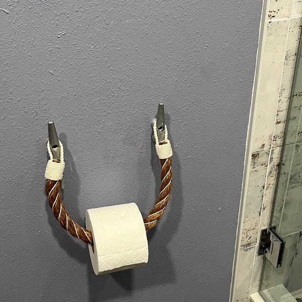 Seashell Toilet Paper Holder: Beach Nautical Bathroom Decor - Etsy