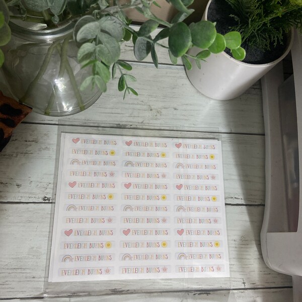 72 Skinny School Supply Labels - Dishwasher Safe - Waterproof Labels ...