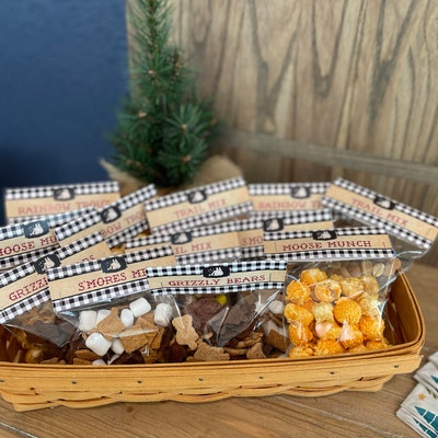 Camping Party, Treat Bag Toppers, Camping Party Favors, Goodie Bags ...