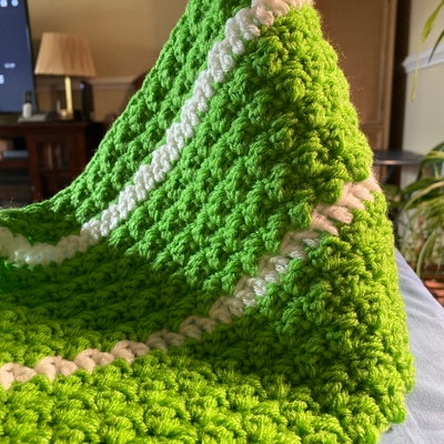 Crochet PATTERN Football Field Baby Blanket Afghan, Football Rattle ...