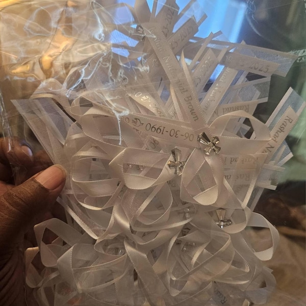 100pcs-50-24pcs Personalized Ribbons/celebration of Life Funeral Favors ...