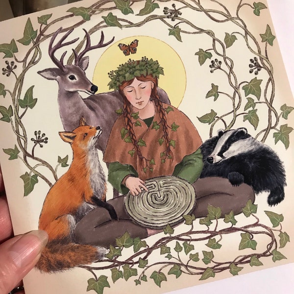 In the Arms of Grace Greetings Card by Wendy Andrew - Etsy