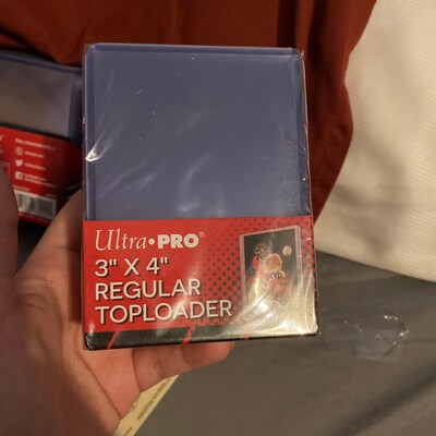 100 Ultra Pro 3X4 Regular Toploaders 35pt & Sleeves for Standard Cards ...