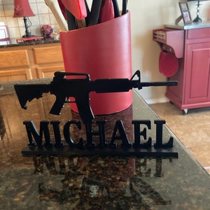 Oh Shoot It's Your Birthday GUN Cake Topper on Base | Etsy
