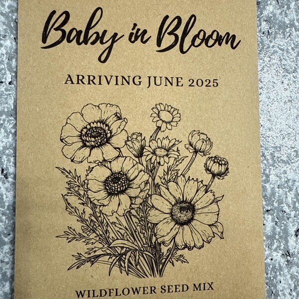 In Loving Memory Forget-me-not Seed Packet, Memorial Favor, Funeral ...