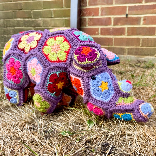 Thandi the African Flower Rhino Crochet Pattern - Etsy
