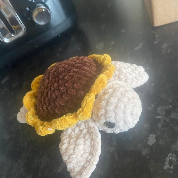 4in1 Crochet Turtle Pattern Set, Cute Toy, Sunflower, Spiral ...