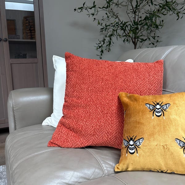 Bee Pillow COVER Only-bumble Bee Pillow-yellow Bee Pillow-queen Bee ...