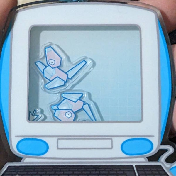 Porygon Cyber Shaker Acrylic Charm - Etsy