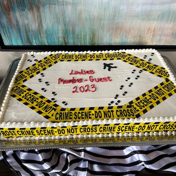 Crime Scene Tape Edible Image Cake Strip - Etsy