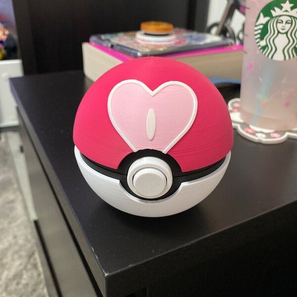 Love Ball Pokemon Poke Ball 3D Printed Switch, 3DS, or Ring Holder - Etsy
