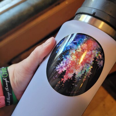 Northwest Landscape Wrap Sticker, 2x8 Clear Vinyl Die Cut Sticker ...