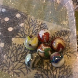 Set of 5 or 10 serpent Mega Marble Glass Marbles 5/8 16mm | Etsy