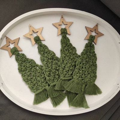 Macrame Pattern, DIY Christmas Tree, Easy Beginner Pattern, Christmas ...