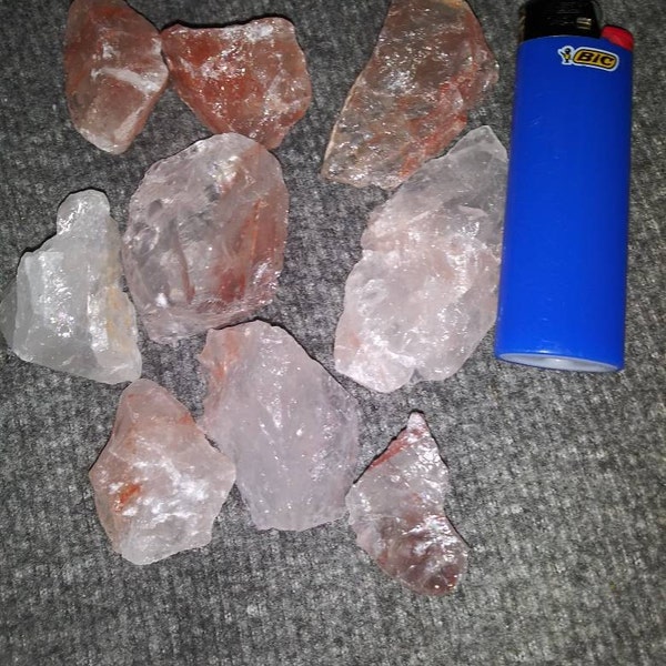 Rough Natural Fire Quartz Stones: Choose Ounces or Lb Bulk Wholesale ...
