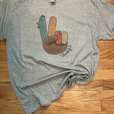 2 Files Peace Sign Turkey PNG File Thanksgiving Sublimation - Etsy