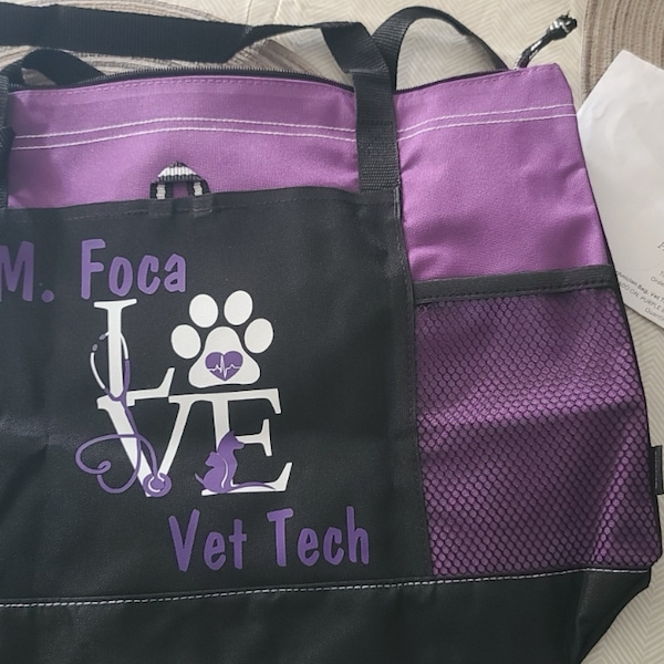 Veterinary Technician Bag, Vet Tech Bag, Gift for Vet Tech Week ...