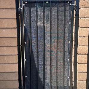 Custom Sized Rod Pocket Sun Shade Panel With 3 Sides Eyelets for Patio ...