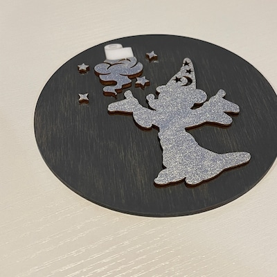 Mickey Wood Bathroom Door Sign Disney Bathroom Sign Disney Door Sign ...