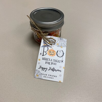 Printable Halloween Favor Tag Template, Boo Gift Tags, Trick or Treat ...