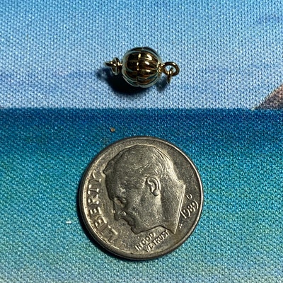 14K Yellow Gold Internal Cord in or Chain in Barrel Clasp W End Caps ...