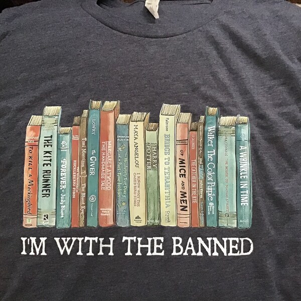 I'm With the Banned, Banned Books Shirt, Banned Books Sweatshirt ...