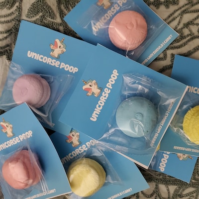 Blue Party Favor Unicorn Poop Digital Download Bluey Blue Dog DIY ...