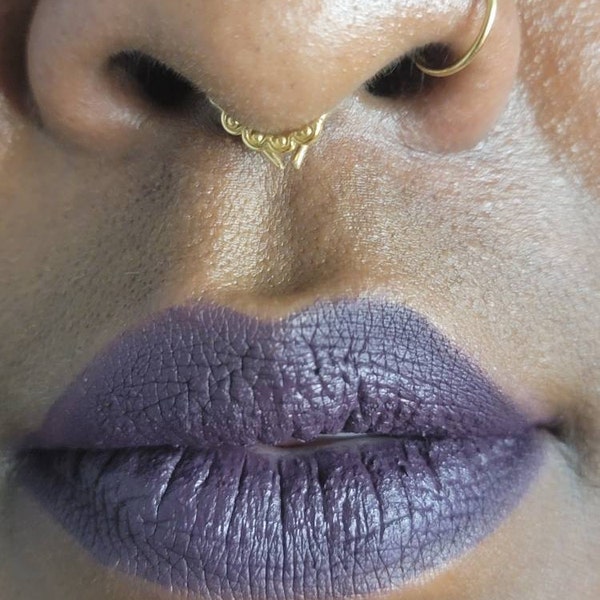 Dainty 6mm Septum Ring, Snug Fit Septum Hoop, Delicate, Indian Septum ...