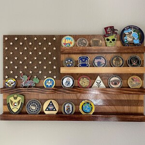 Small American Flag Coin Rack STAIN - Etsy