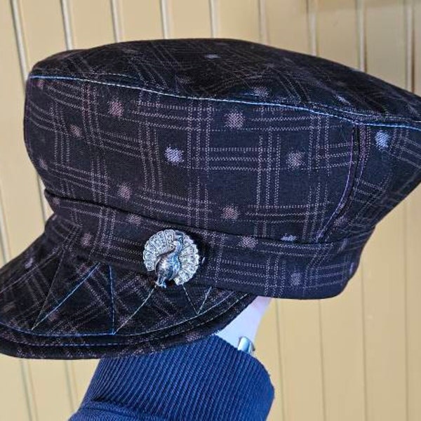 DIGITAL SEWING PATTERN - Hyatt, Captain's Cap Pilot Skipper Greek ...