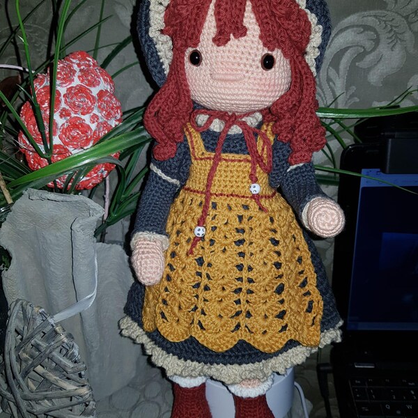 Valeria Crochet Amigurumi Doll Pattern, Video Supported (PDF in 6 ...