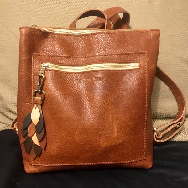 Leather Waterfall Purse Charm Tassel Hand Made With Variety of Leather ...